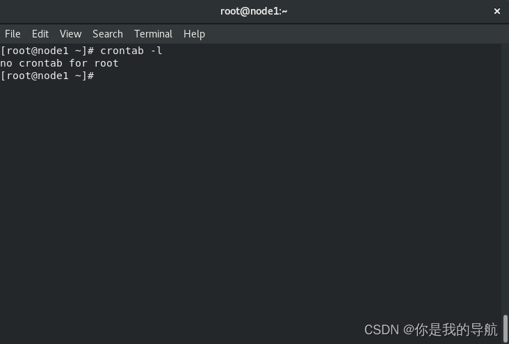 crontab -l显示no crontab for root_no crontab for root 解决方案-CSDN博客
