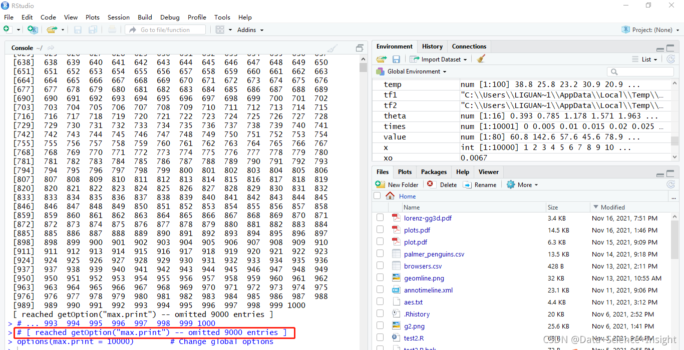 解决：reached getOption(“max.print”) | How to Increase Limit_[ reached getoption("max.print ...