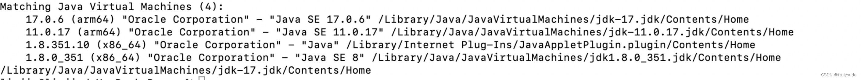 MacOS安装 JDK 及动态切换版本_mac m2 jdk版本-CSDN博客