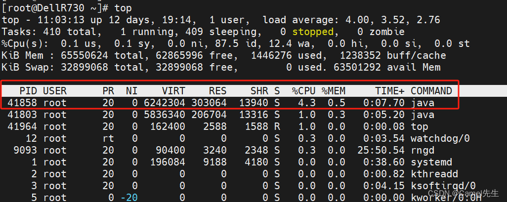 Linux命令top_linux top-CSDN博客