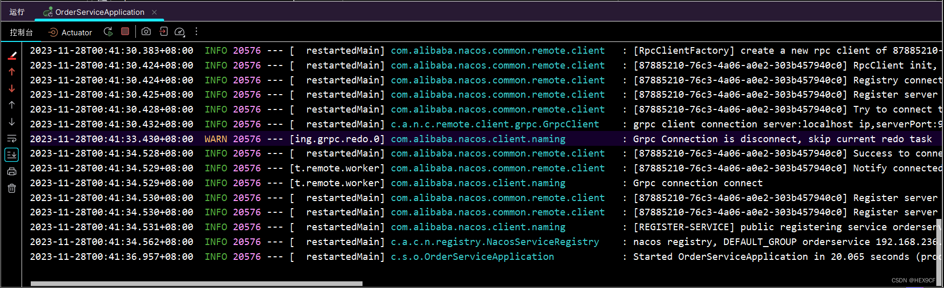 【Nacos】GrpcClient: Server check fail, please check server localhost ,port 9848 is available ...