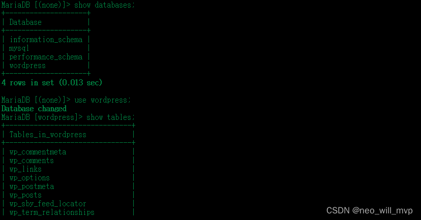 Wordpress忘记后台密码,只需修改mariadb数据库,一条命令解决!!!oracle Mysql Mariadb Vs Ocean