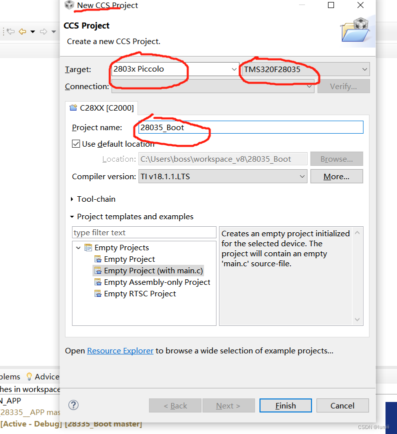 DSP28035新建工程_dsp28035工程建立-CSDN博客