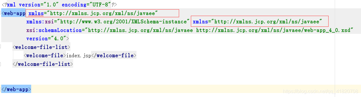 Attribute "xmlns" was already specified for element "web-app".解决方法_was already specified for ...
