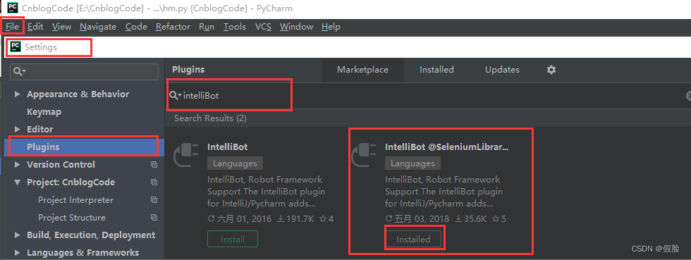 第二：RobotFrameWork+Pycharm环境配置_robotframework pycharm-CSDN博客