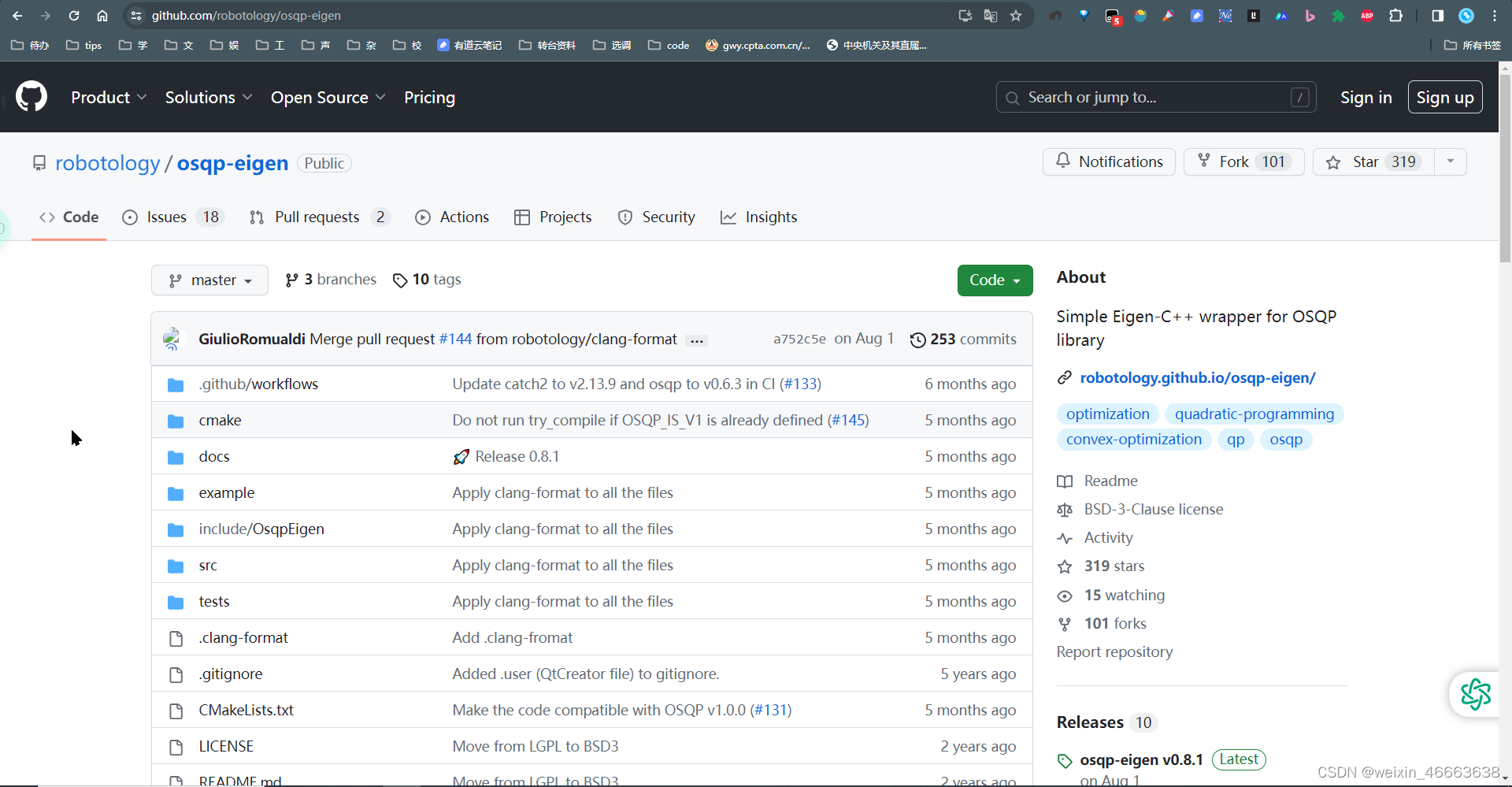 Eigen，osqp，osqp-eigen库Windows安装_osqp0.6.2安装-CSDN博客