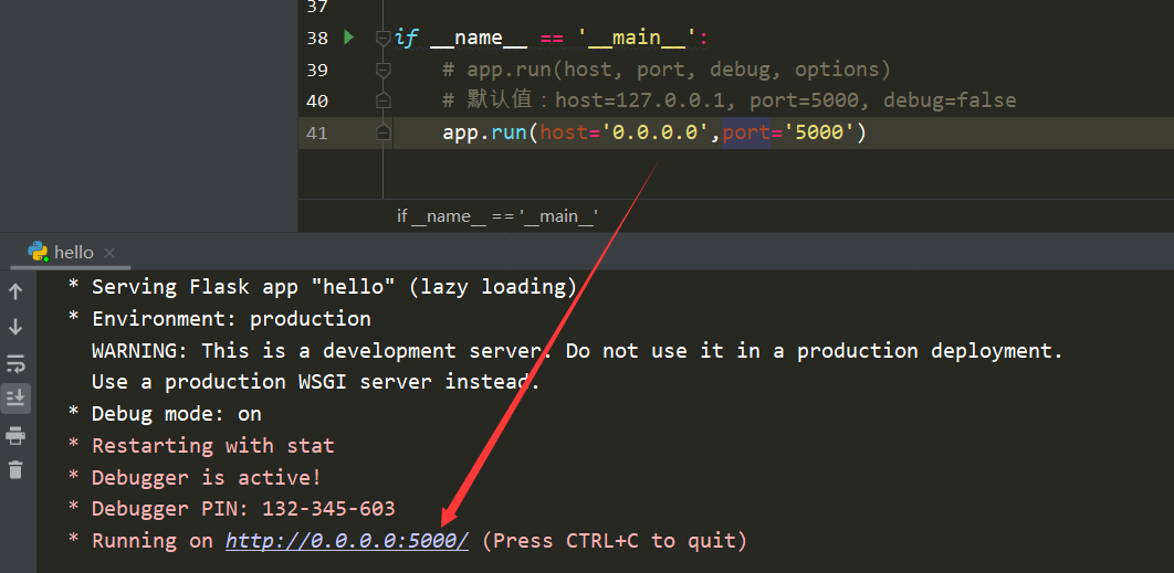 Flask app的run配置IP\PORT远程访问_flask port-CSDN博客