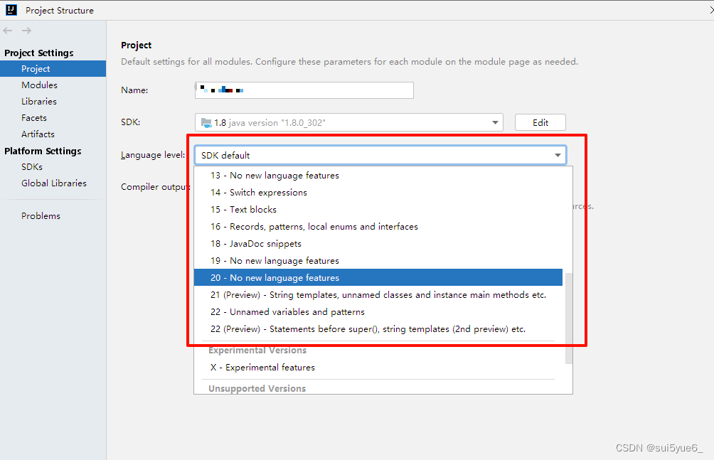 idea的project structure下project [lauguage ]()level 没有java的sdk17选项如何导入_idea language level没有17-CSDN博客