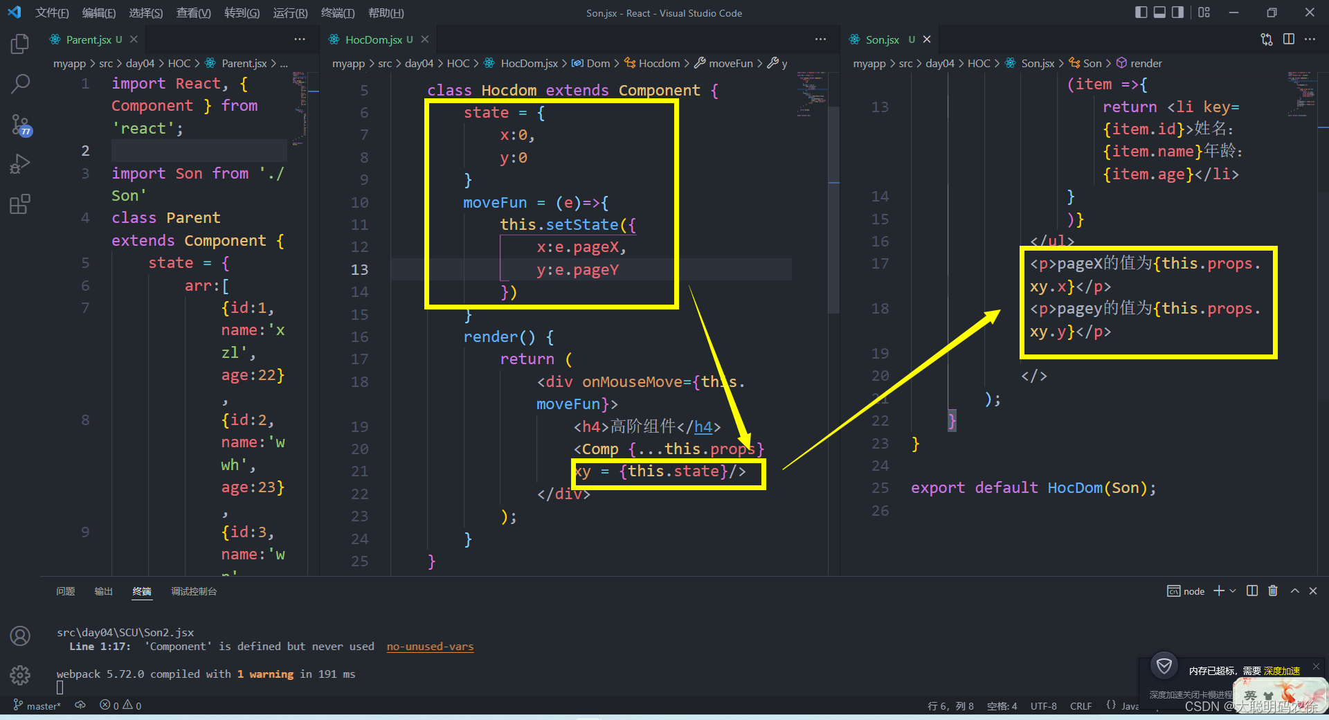 React之hoc高阶组件react Hoc Csdn博客 