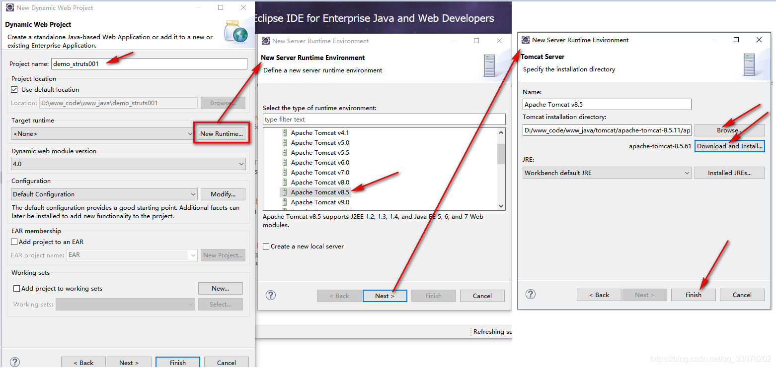 Eclipse创建struts项目并打印Hello world-CSDN博客