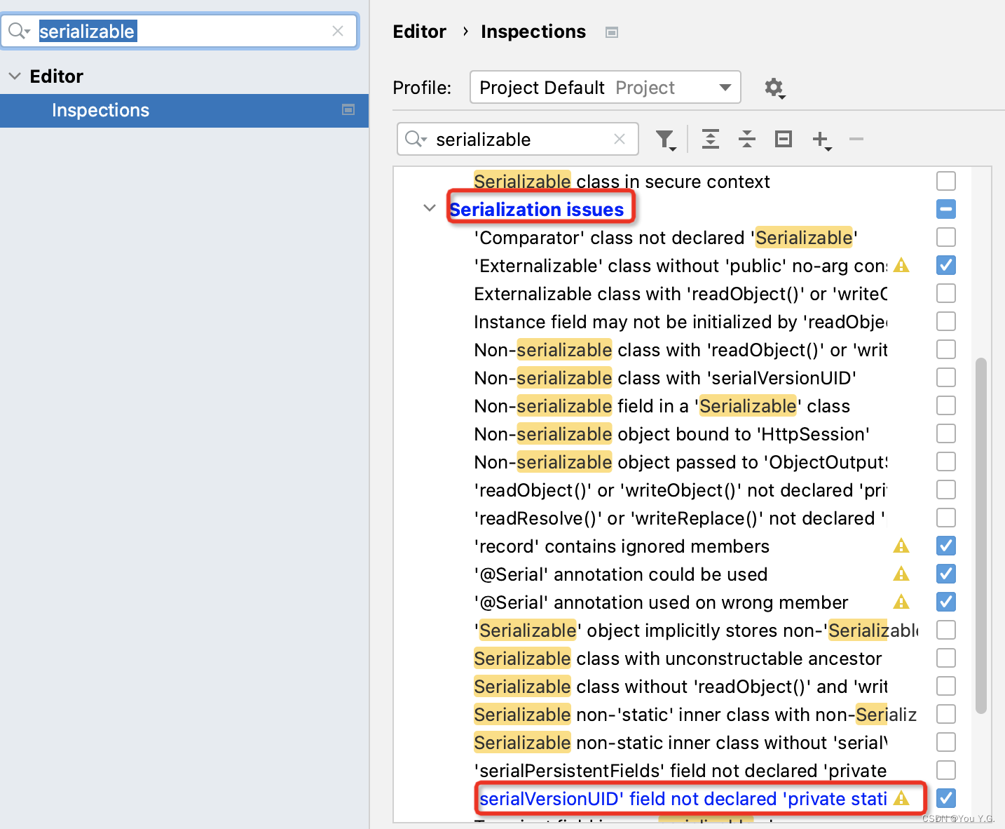 idea 自动生成 serialVersionUID_serialversionuid mac 快捷方式-CSDN博客