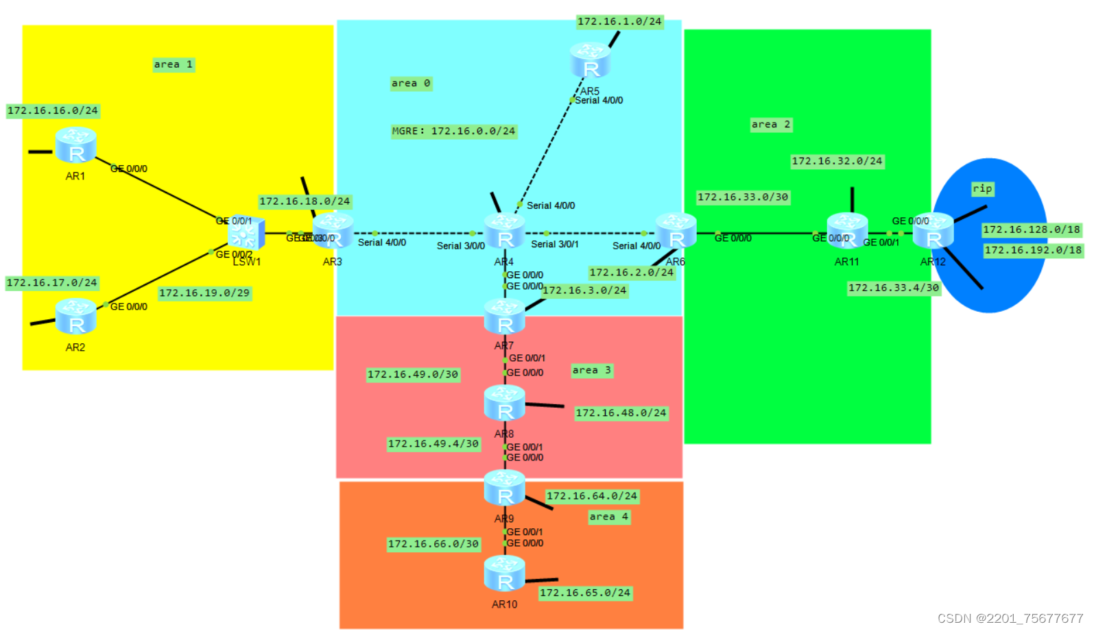 OSPF网络设计与配置：区域划分、隧道设置与安全优化-CSDN博客
