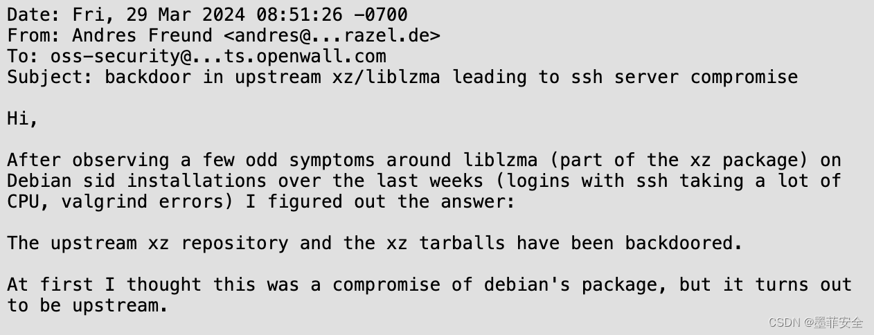 差点引爆全球的核弹，深度分析XZ-Utils供应链后门投毒事件_xzutils-CSDN博客