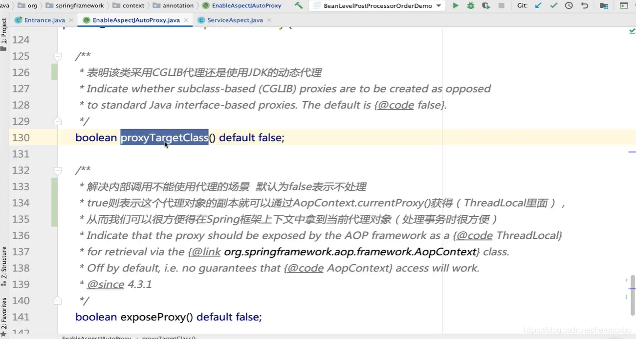 spring源码学习，其十三：@EnableAspectJAutoProxy_enableaspectjautoproxy(proxytargetclass = true)-CSDN博客