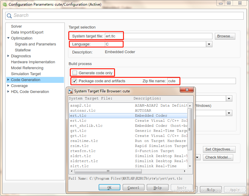 MATLAB/simulink生成代码的系统设置、数据对象的处理、代码等效性测试_matlab grt-CSDN博客