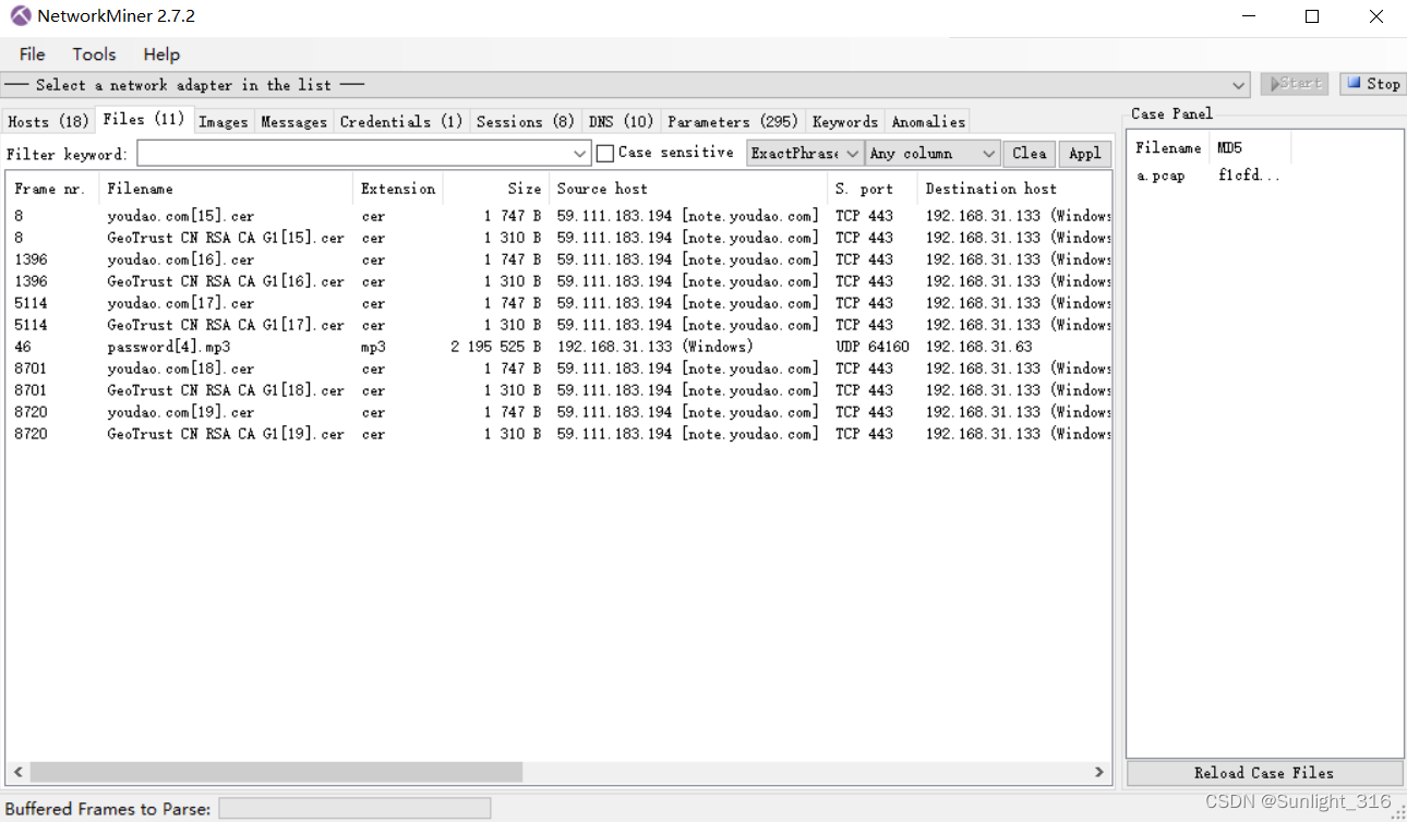 【wireshark、MISC】将pcapng文件转为pcap文件，再用NetworkMiner分析流量包-CSDN博客