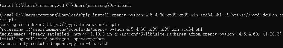 【Anaconda】安装OpenCV_linux conda安装opencv,python3.9.7对应的版本-CSDN博客