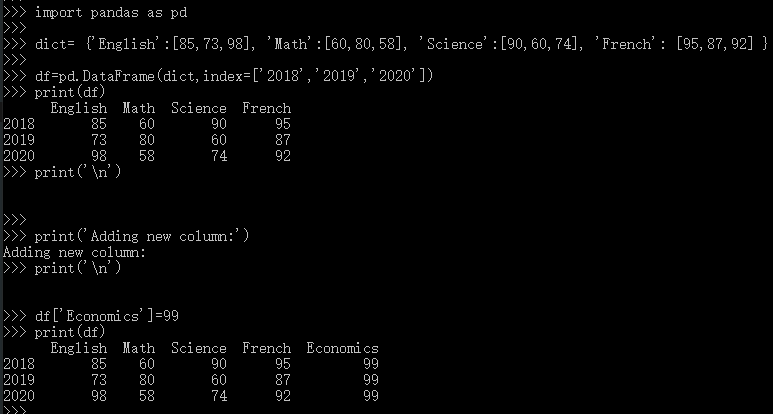 Pandas修改dataframe行 列 字段值 Pandas修改某一行的值 Csdn博客