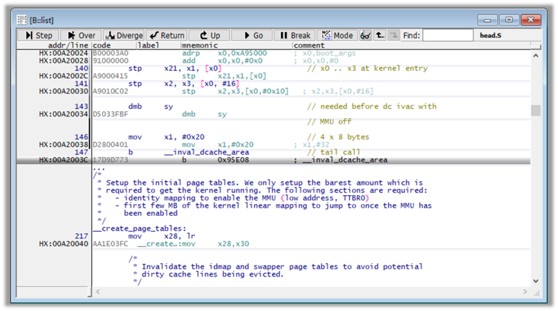 TRACE32常用命令——List查看源码_trace32上怎么看到c源码-CSDN博客