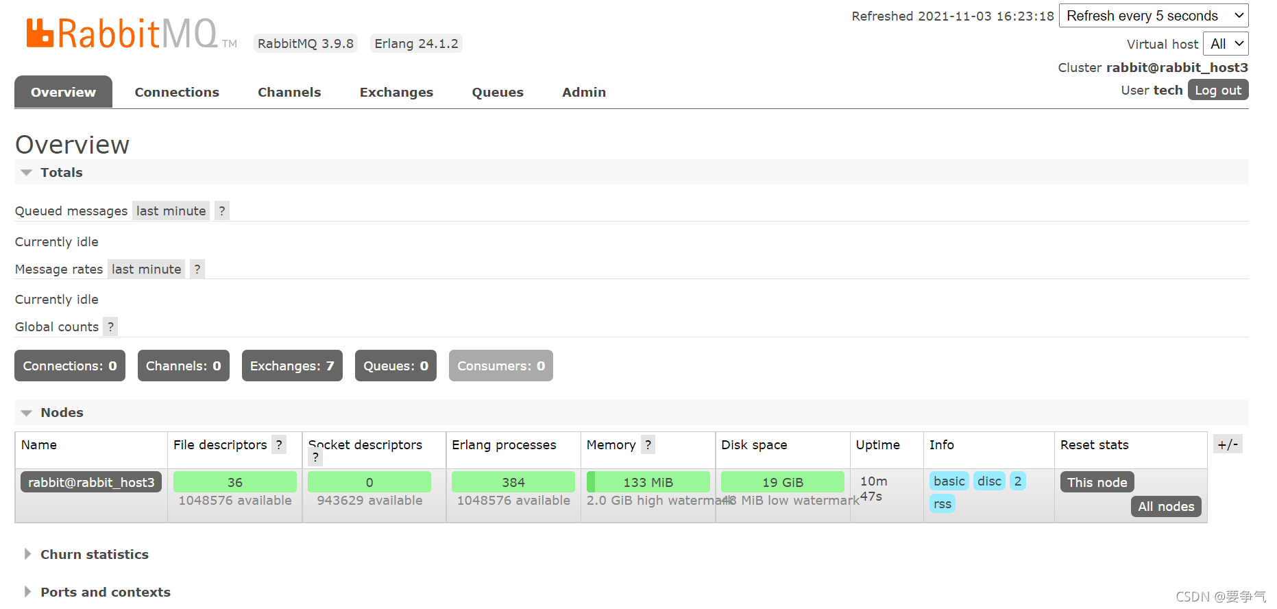 RabbitMQ普通集群搭建_failed to create a tracked connection table for no-CSDN博客