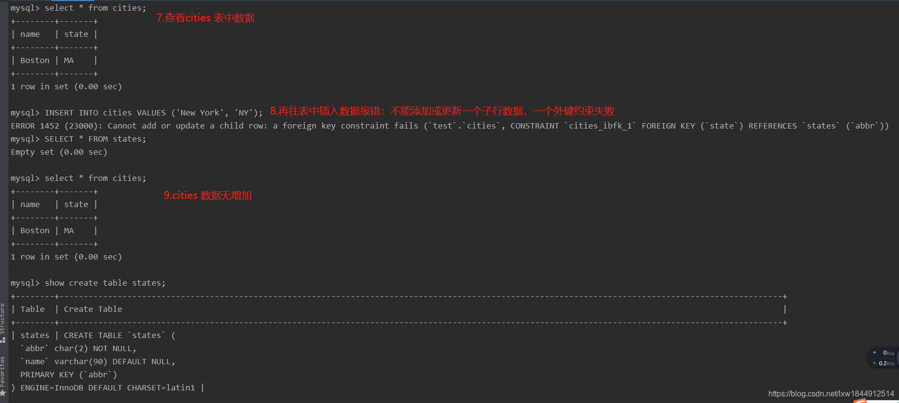 mysql 设置外键约束SET FOREIGN_KEY_CHECKS=1_mysql set foreign-CSDN博客