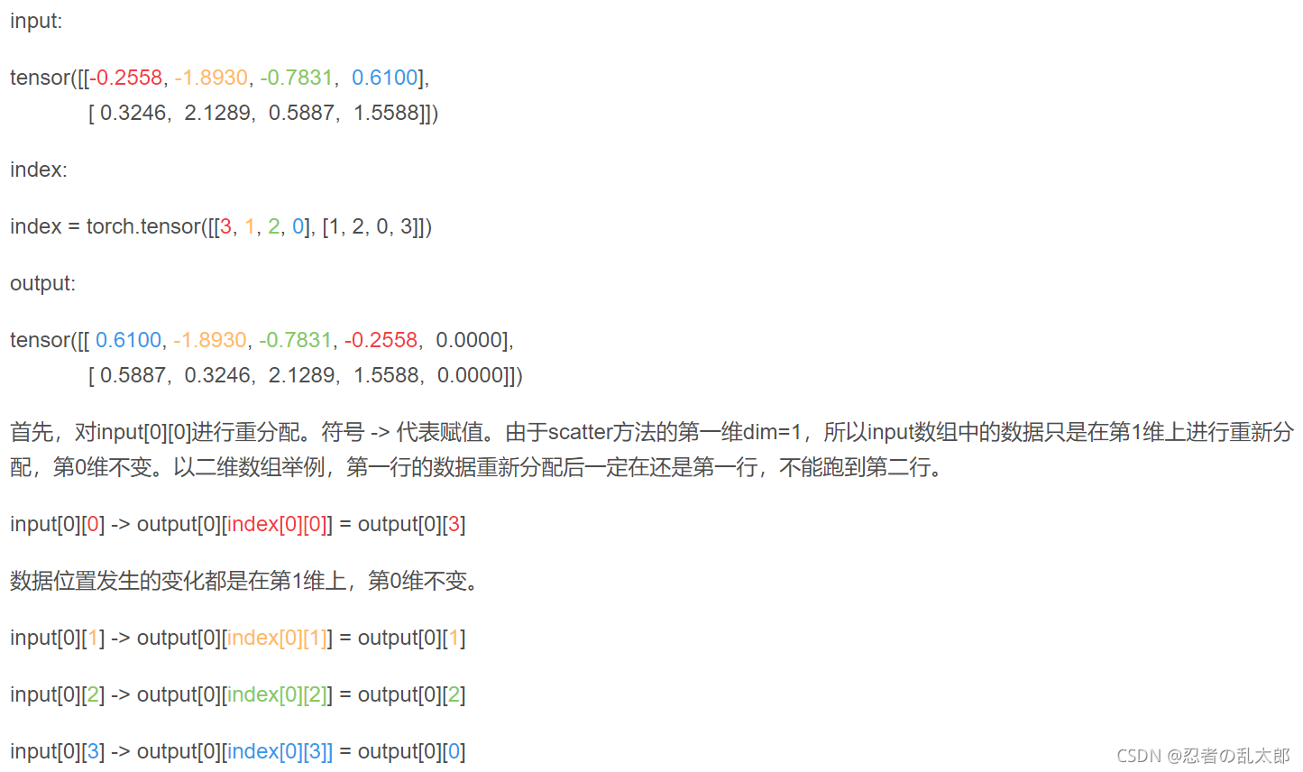 Pytorch中torch.Tensor.scatter_用法-CSDN博客