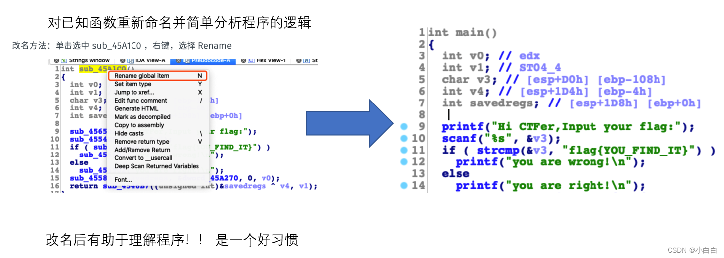 《算法还原 Ctf》逆向exe程序 Ida Pro 反汇编分析伪c代码 Python算法复现ctf Exe逆向 Csdn博客