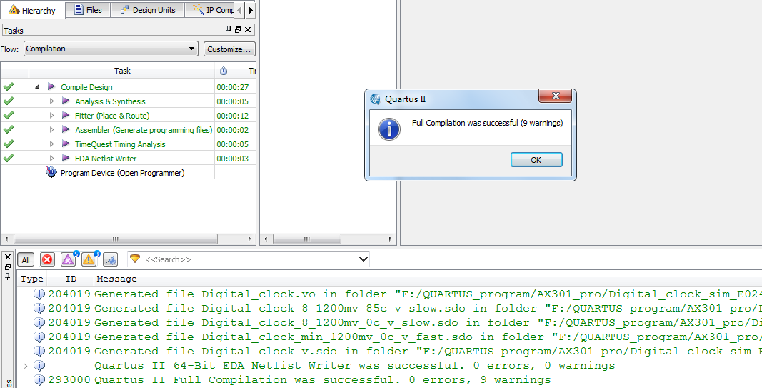 多功能数字钟设计verilog代码AX301开发板Quartus_多功能数字钟 verilog-CSDN博客
