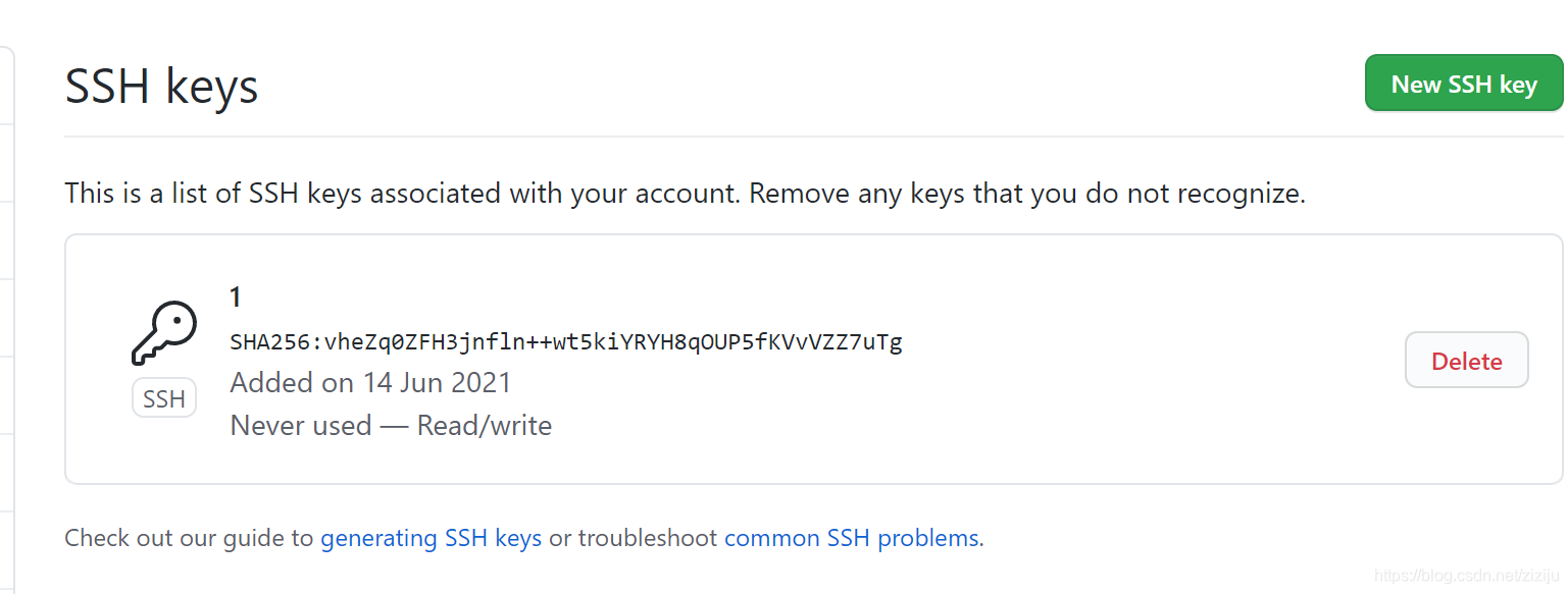 配置SSH key（报错fatal: Could not read from remote repository.Please make sure you have the correct ...