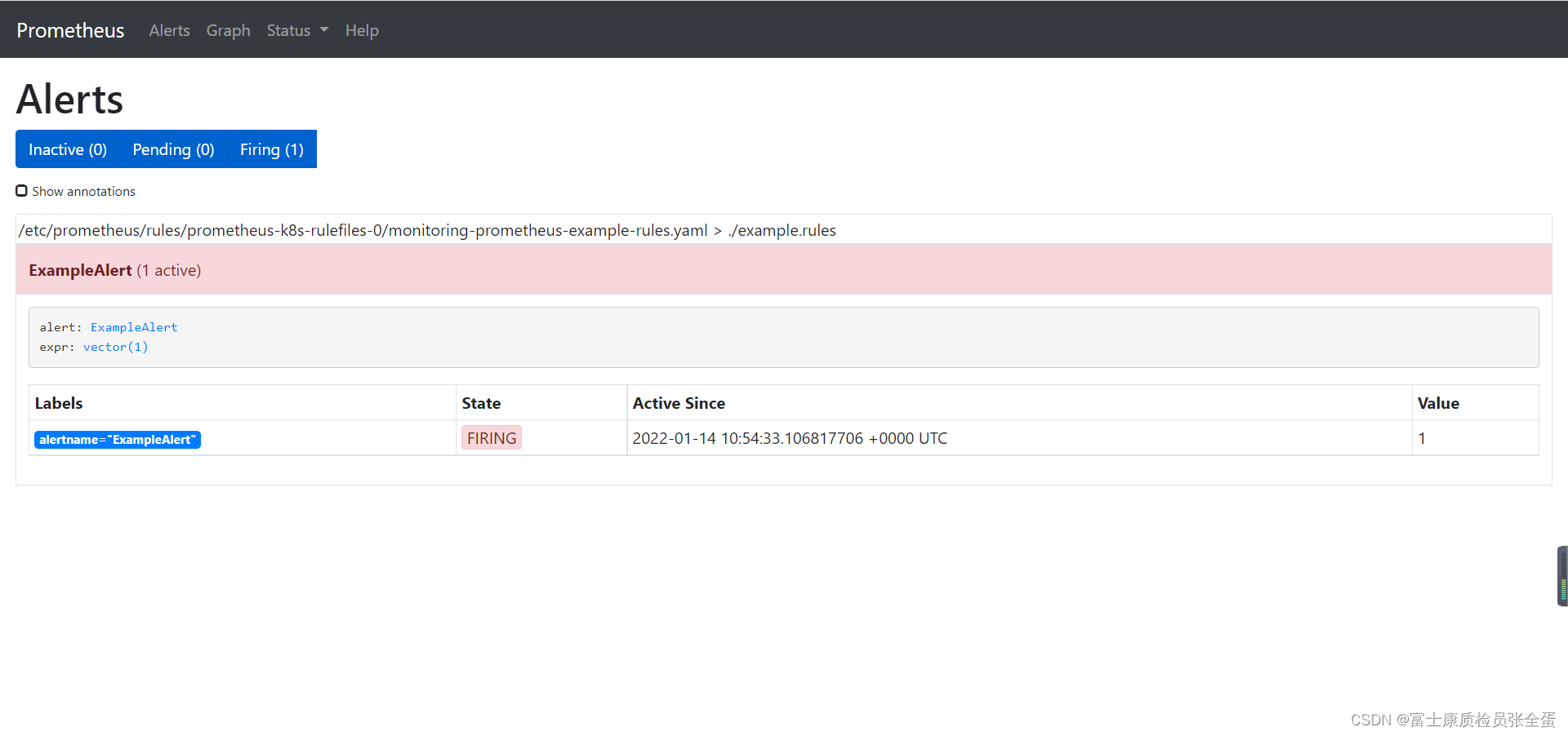 Prometheus 使用PrometheusRule定义告警规则-CSDN博客