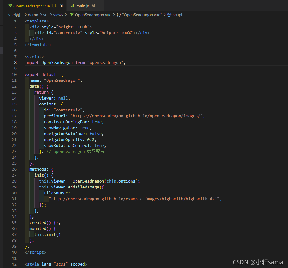 openseadragon最新版本2.4在vue中的使用方法_vue openseadraon-CSDN博客