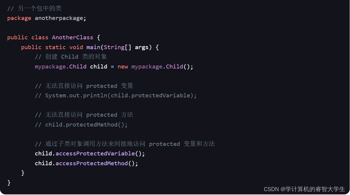 关键字：protected关键字-CSDN博客