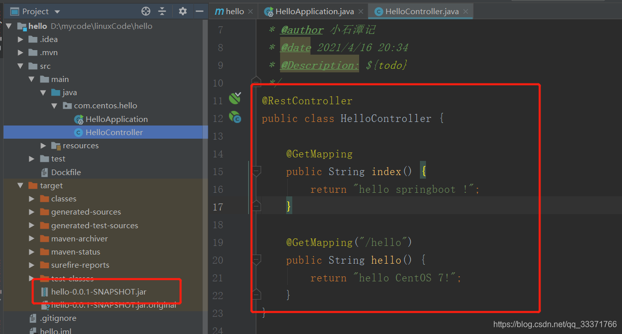 Centos7使用docker部署springboot项目_centos7使用docker部署spring boot-CSDN博客