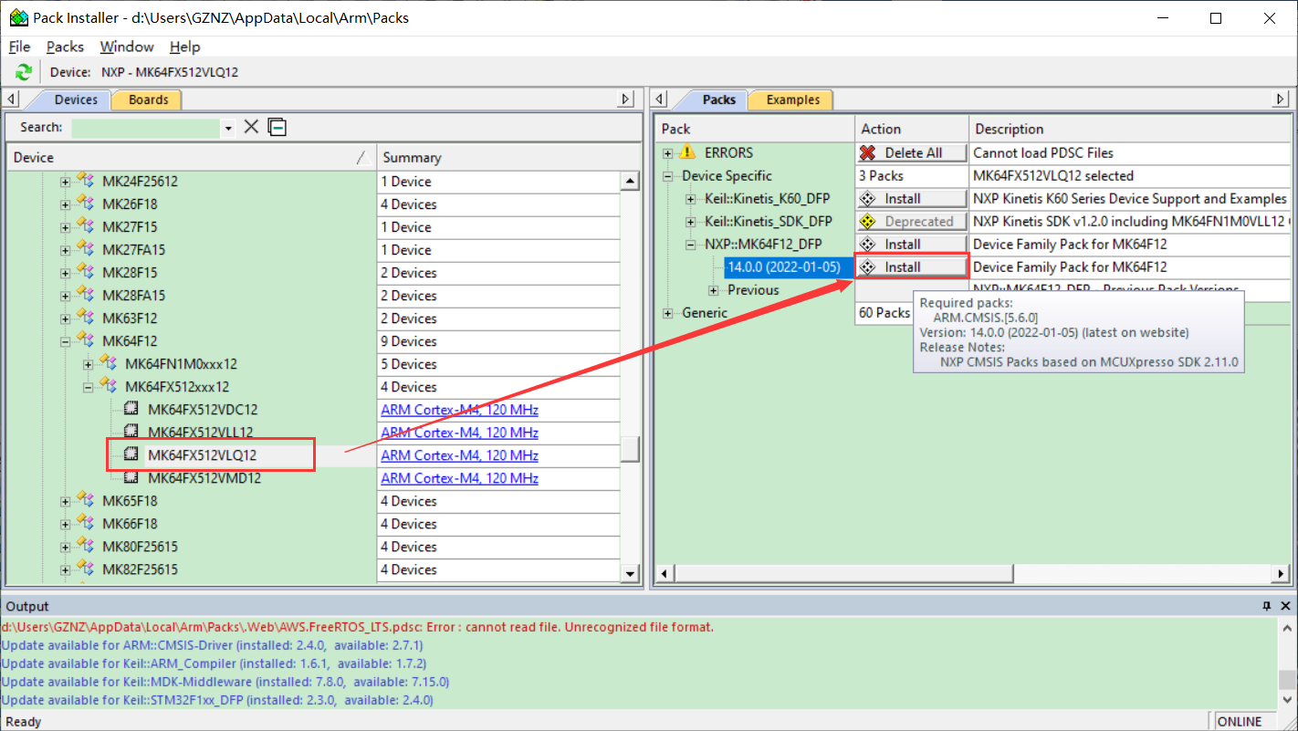 Keil添加芯片支持包（Pack）_keil pack-CSDN博客