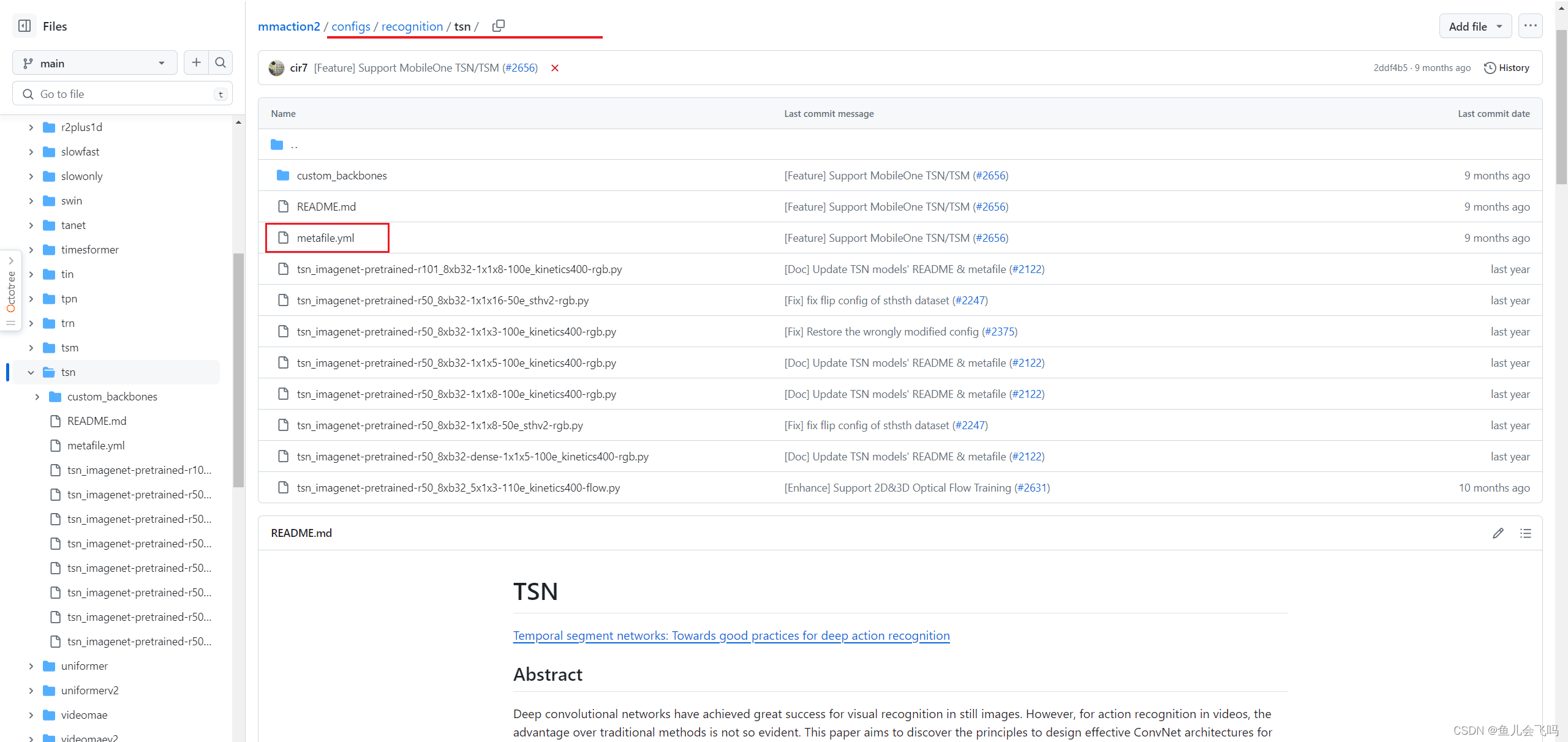 It‘s the path to the ‘‘config file or the model name defined in metafile-CSDN博客
