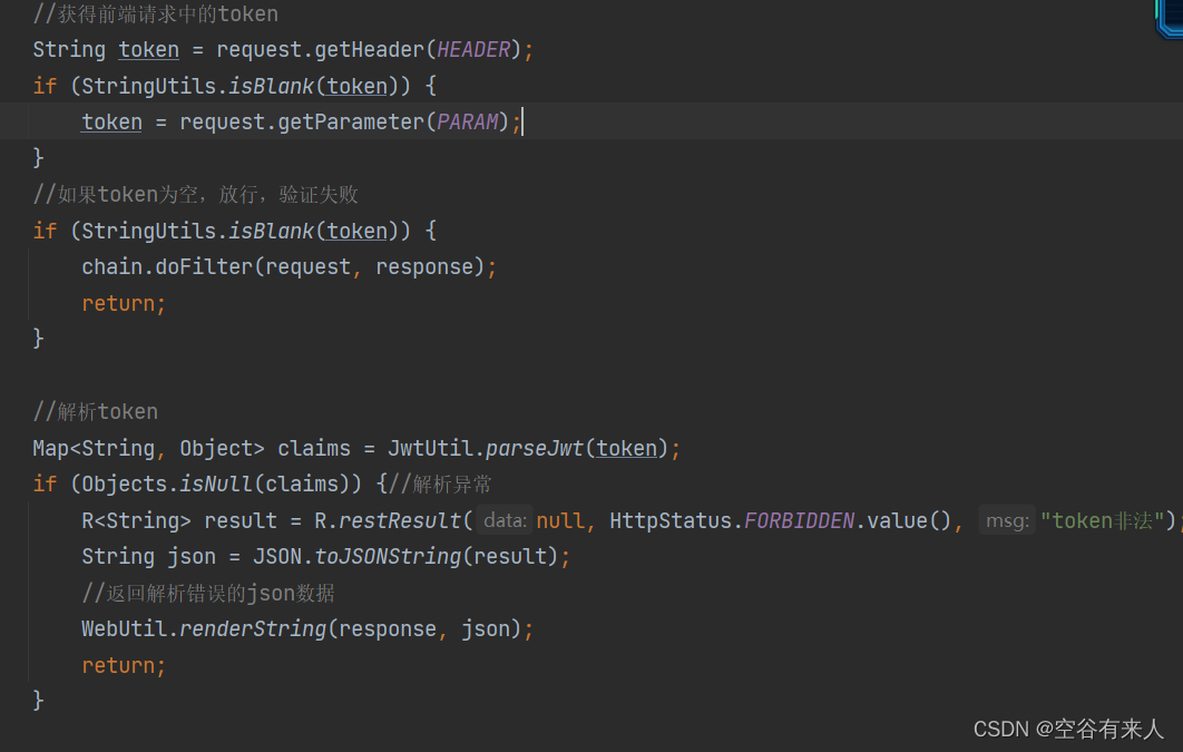 spring security+jwt实现认证和授权_java jwt security结合-CSDN博客