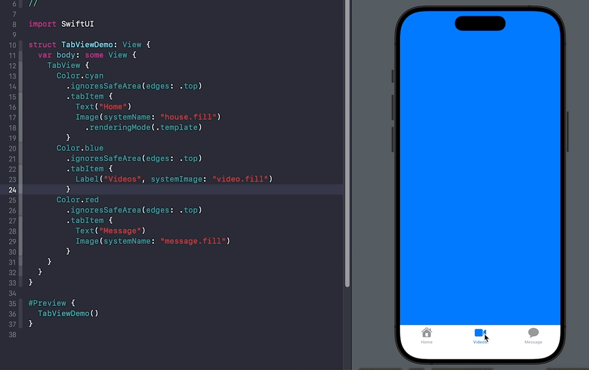 SwiftUI中TabView的基本用法及外观样式设置-CSDN博客