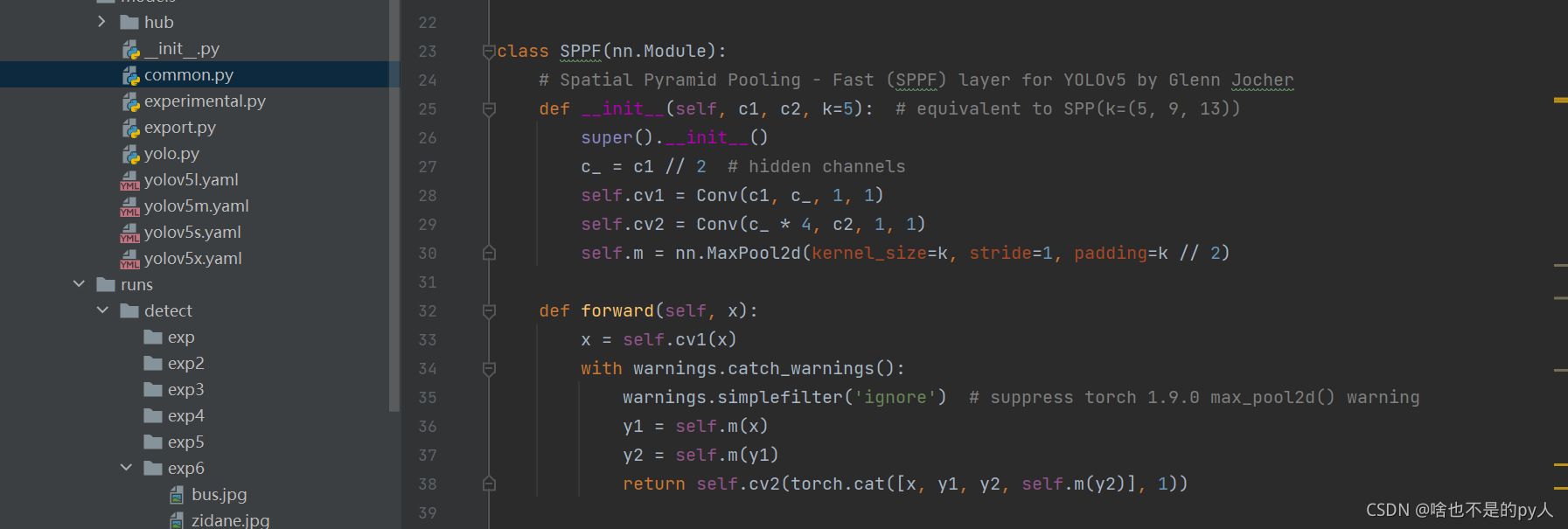 AttributeError: Can‘t get attribute ‘SPPF‘ on ＜module ‘models.common‘ from ‘H:\\yolov5-5.0 ...