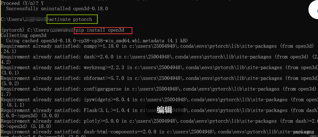 解决：已经安装open3d，还是报错No module named ‘open3d‘的问题_no module named 'open3d-CSDN博客