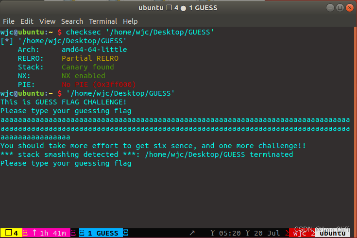 [BUUCTF]wdb2018_guess——Stack smash技巧_libc中environ变量存储着一个栈地址-CSDN博客