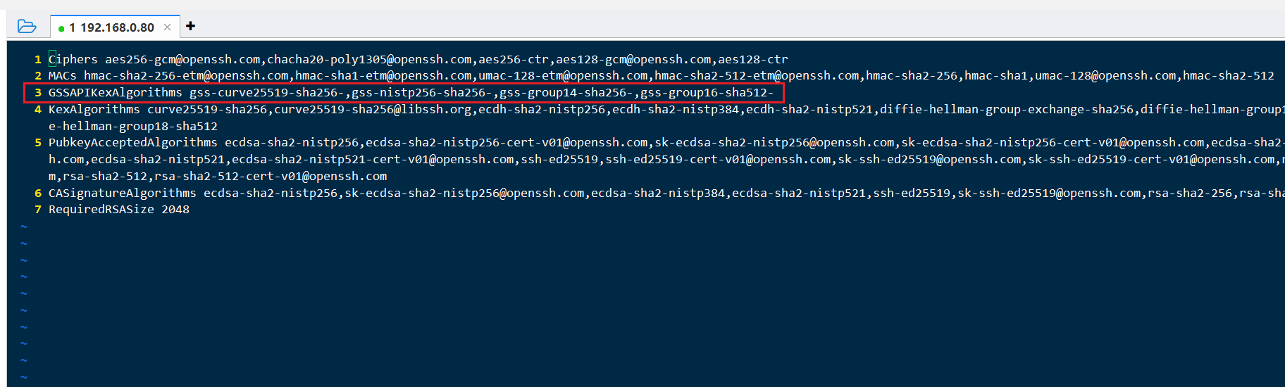 Nfig Line 3 Bad Configuration Option Gssapikexalgorithms Csdn博客