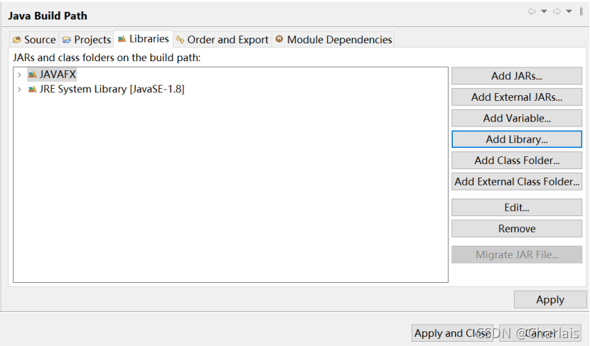 JavaFX包的下载及配置（Eclipse）_javafx下载17.0.10-CSDN博客