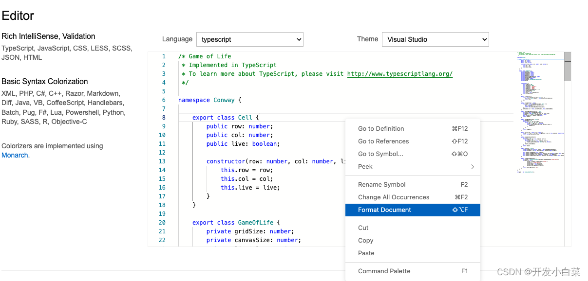 react-monaco-editor格式化_editor.getaction格式化-CSDN博客