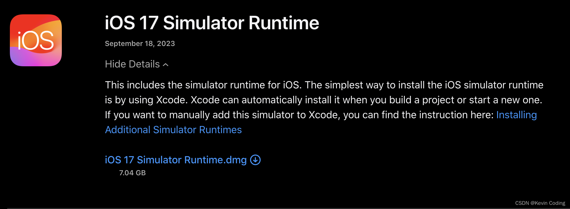 xcode15下载ios17模拟器失败_xcode模拟器下载失败-CSDN博客