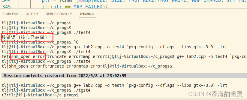 段错误，shm_open打开文件失败【经验总结及解决方法】_shmopen的头文件-CSDN博客