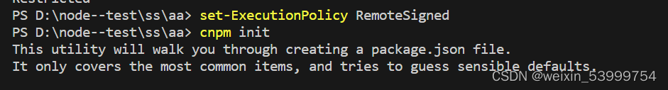 无法加载文件 C:\Users\*****\AppData\Roaming\npm\cnpm.ps1，因为在此系统上禁止运行脚本。——VScode终端问题解决办法_vscode 无法加载npm ...