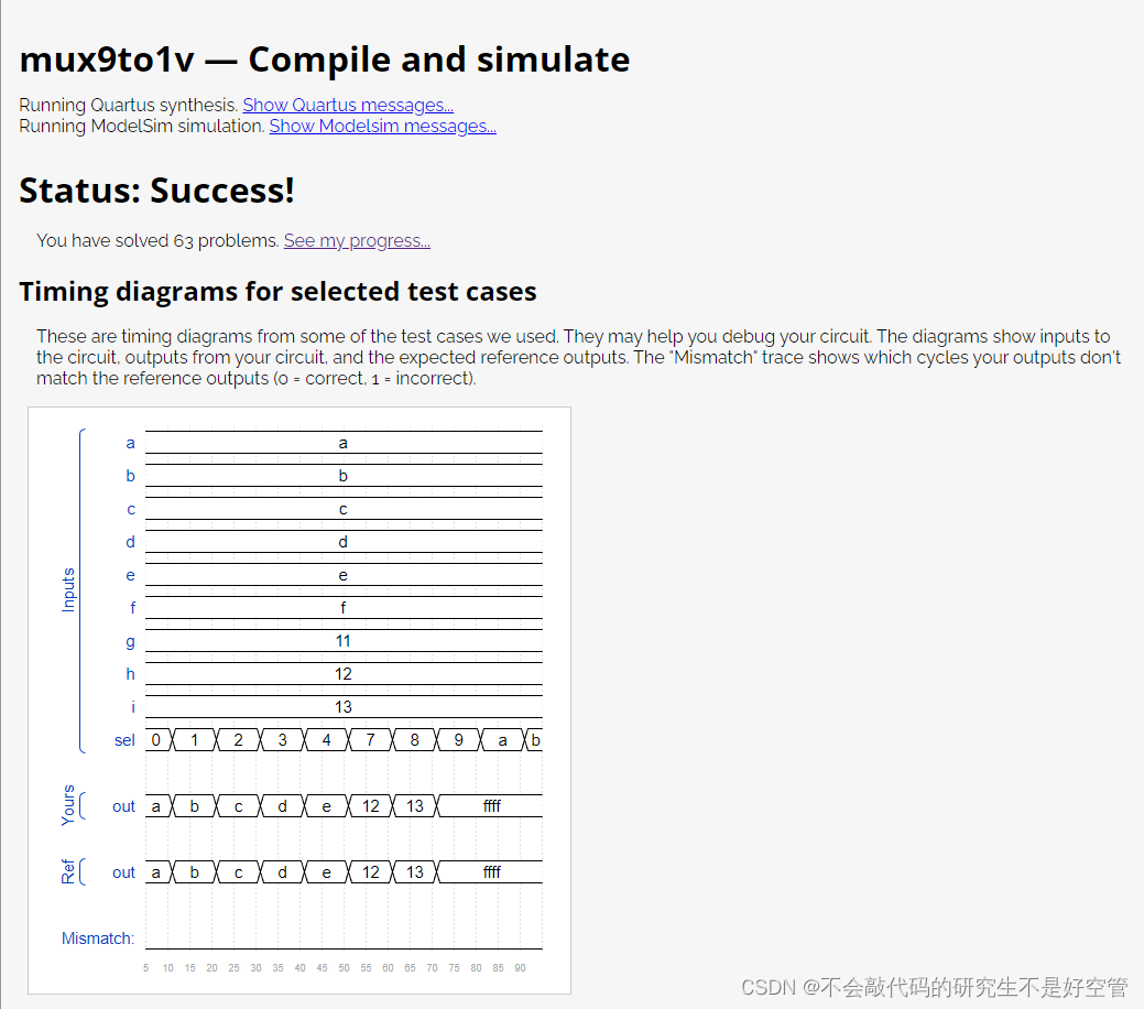 Verilog刷题hdlbits——mux9to1vcreate A 16 Bit Wide 9 To 1 Multiplexer