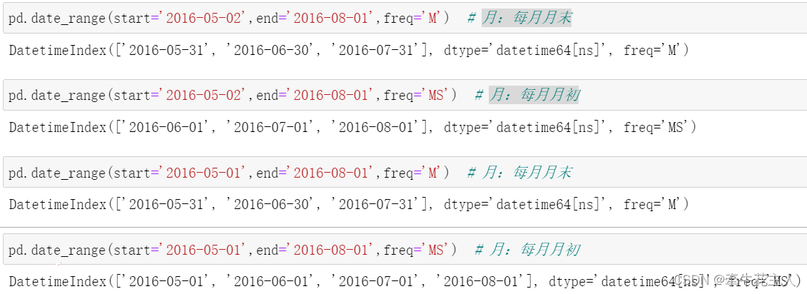 date_range()函数--Pandas_daterange函数-CSDN博客