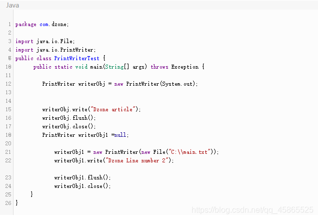 Java PrintWriter示例-CSDN博客